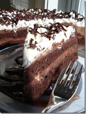 Chocolate genoise with chocolate mousse - Doughmesstic